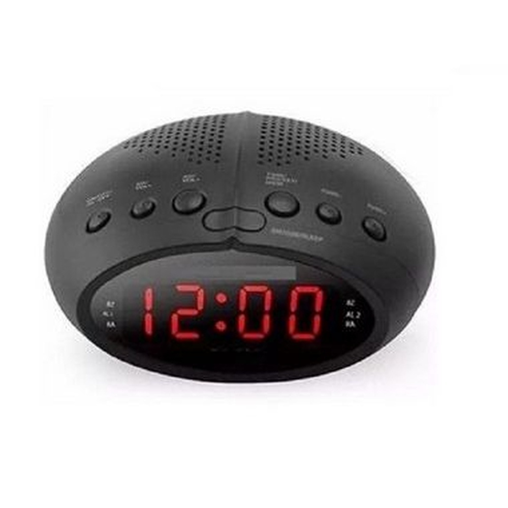 Radio Relogio Digital Fm Despertador Duplo Alarme 110-220V | Shopee Brasil