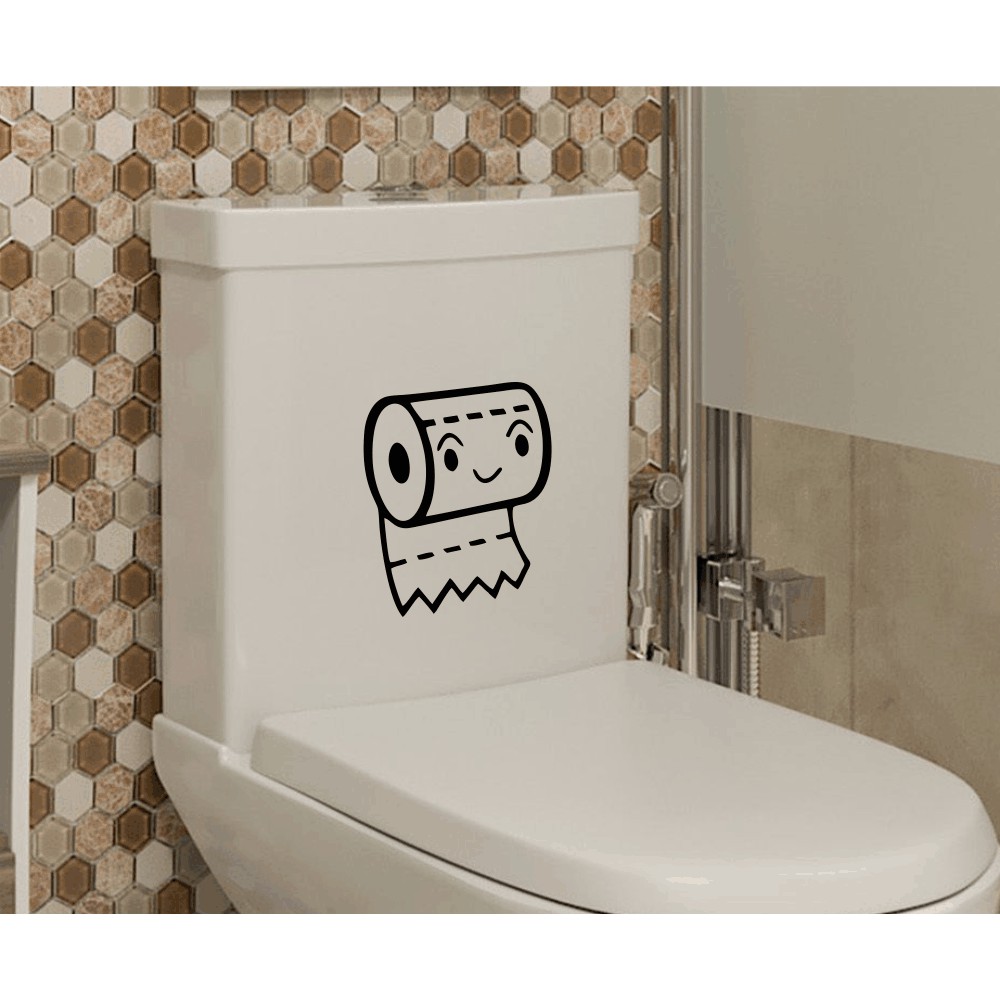 Adesivo De Banheiro Para Vaso Acoplado | Shopee Brasil