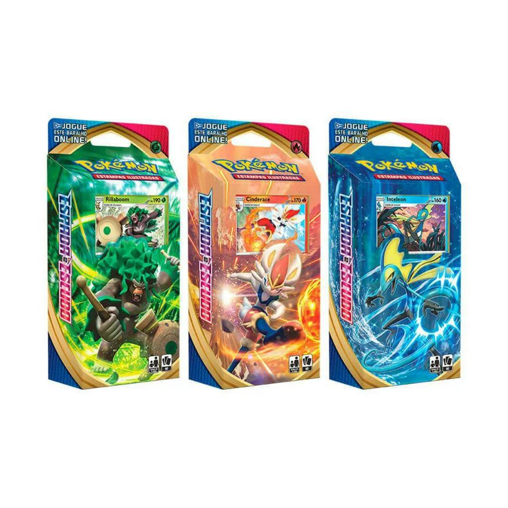 Pokemon TCG 3 Deck SWSH1 Inteleon + Cinderace + Rillaboom - Original ...