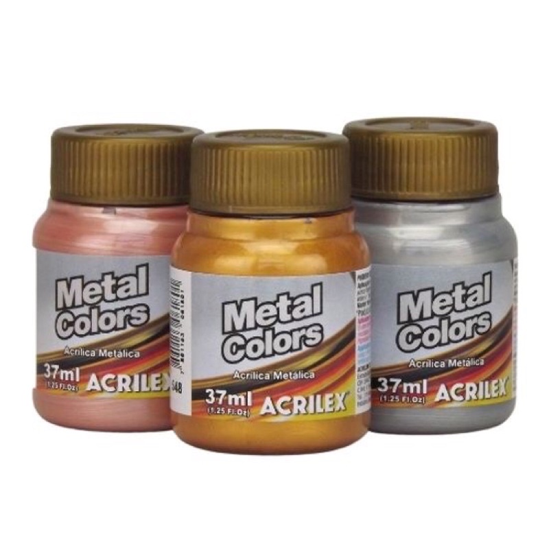 Tinta metalica Metal Colors 37ml | Shopee Brasil