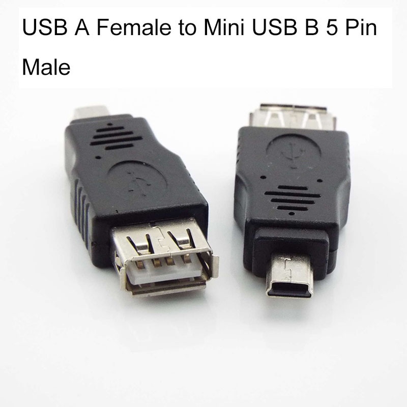 Mini B Jack Splitter Tipo A Conversor OTG USB 2.0 Fêmea Macho Para ...