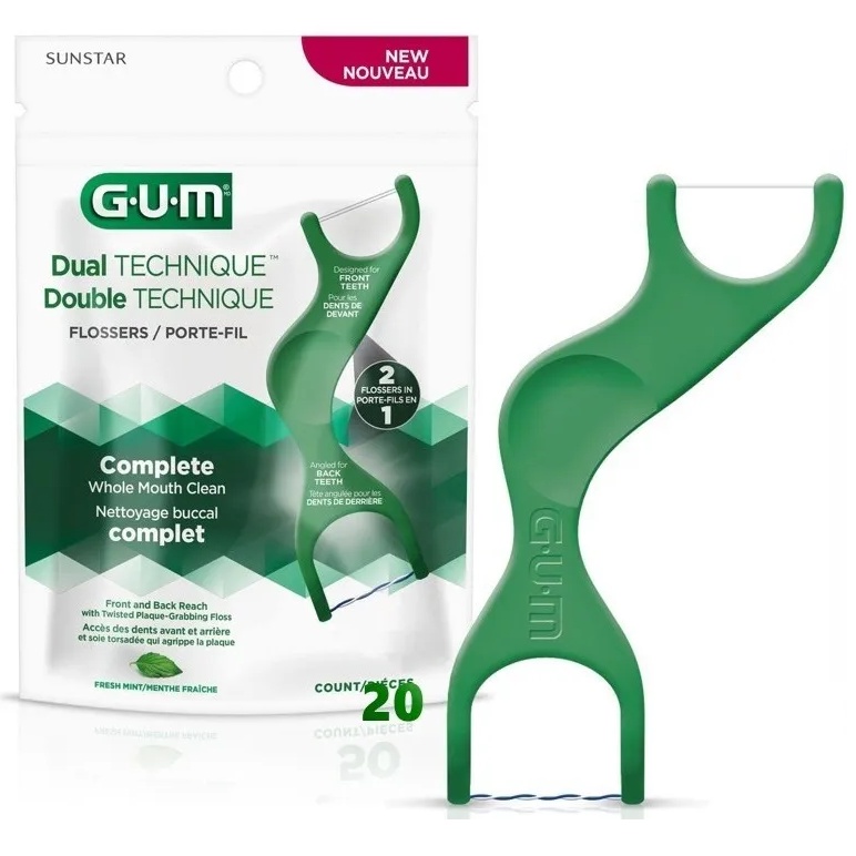 Gum Flossers 2 Em 1: Dual Technique C/20 Un - Lançamento | Shopee Brasil