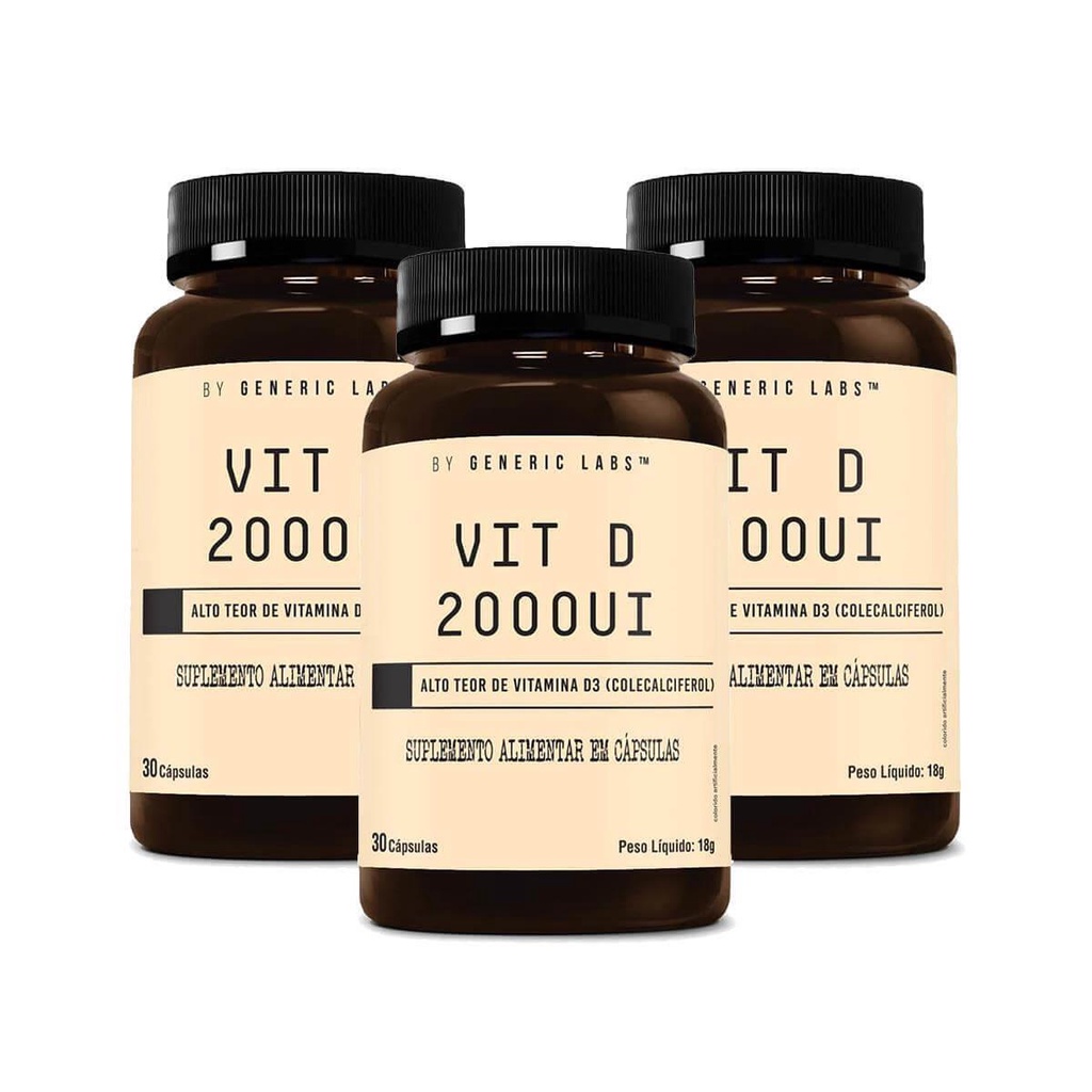 Vitamina D - Generic Labs Suplementos | Shopee Brasil