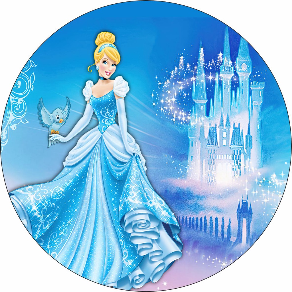 Painel Redondo Tecido Sublimado Princesa Ella 3 | Shopee Brasil