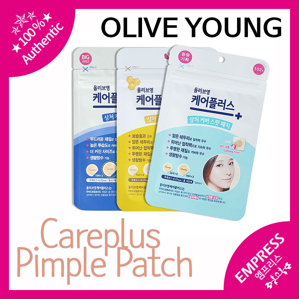 Adesivos para acne [Olive Young] Careplus Pimple Patch Acne Sticker ...