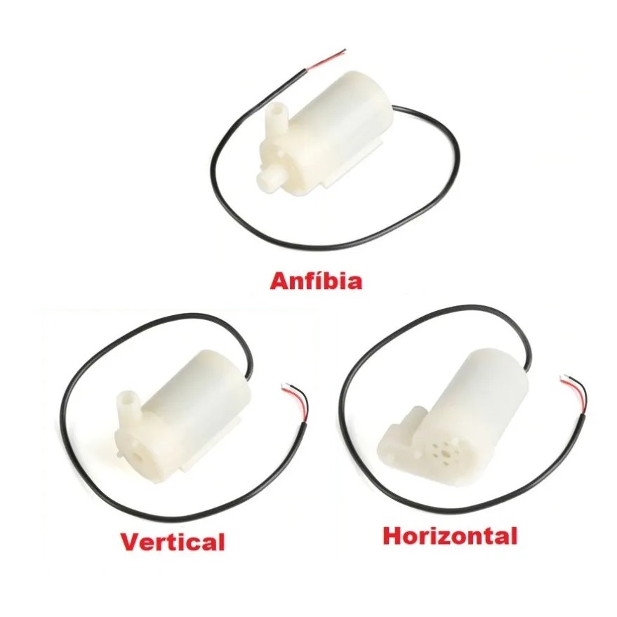 Mini Bomba Água Submersa Arduino Pic 120l/h 6v Automação | Shopee Brasil