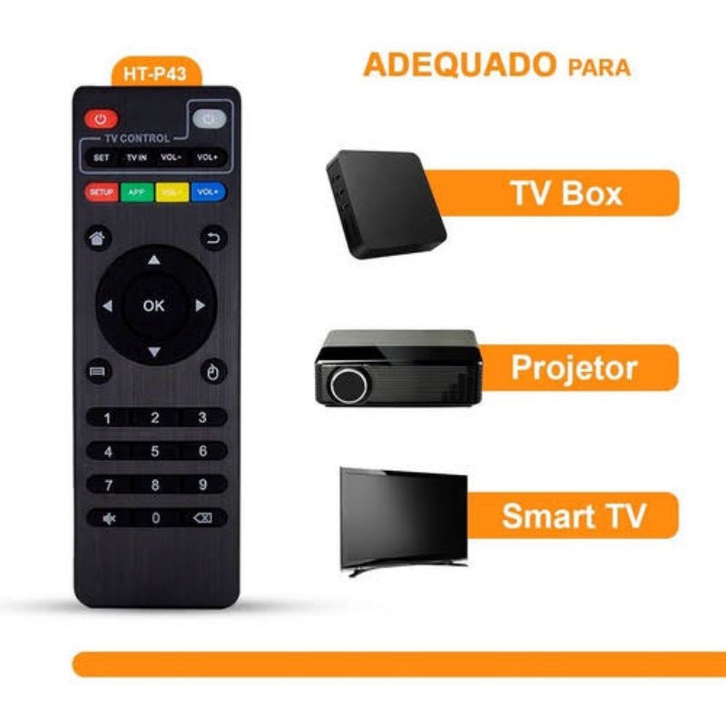 Controle Remoto Smart Tv Box 4K Modelo MXQ-PRO 4K | Shopee Brasil