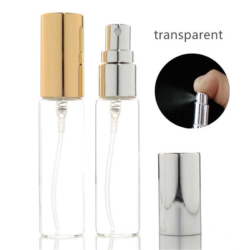 5ml/10ml Mini Flacon Spray De Perfume Limpo Frasco De Amostra De Vidro ...