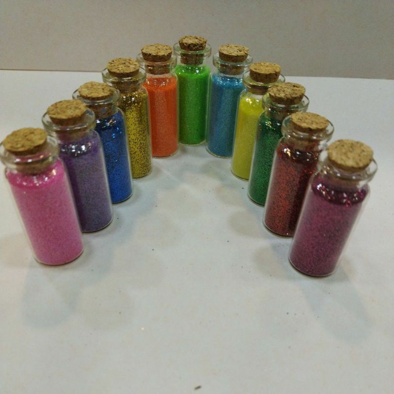 Kit com 3 Glitter em potinho de vidro 58g | Shopee Brasil