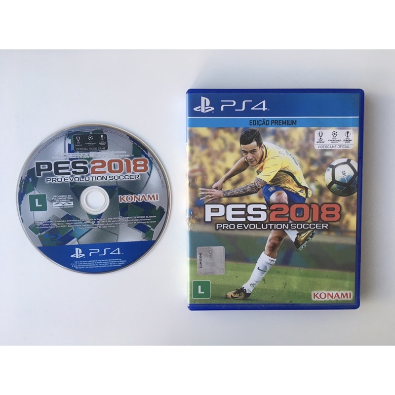 PES 2018 Pro Evolution Soccer PS4 Mídia Física Original pronta entrega ...