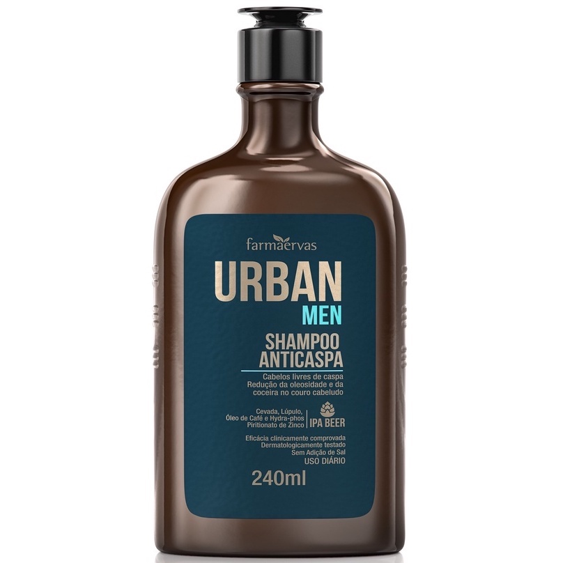 Shampoo Anticaspa Urban Men Ipa 240 Ml | Shopee Brasil