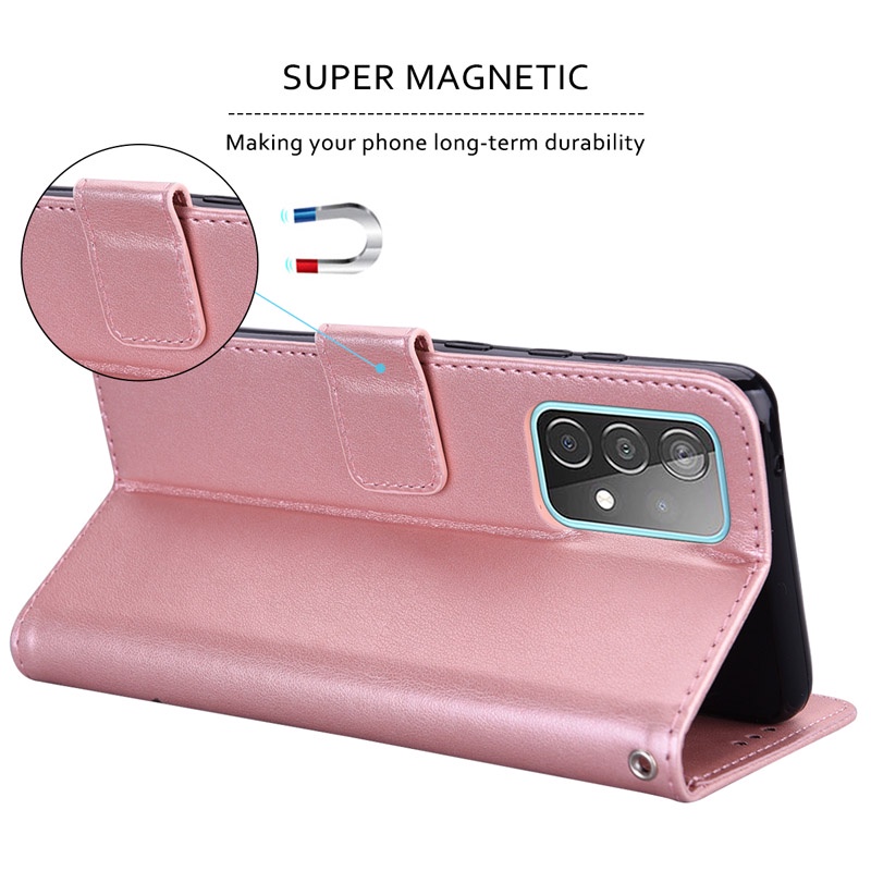 Capa Tipo Carteira De Couro Para Samsung Galaxy A36 A06 A16 A26 A56 A15 A05 A05s A25 A35 A55 A14 ...