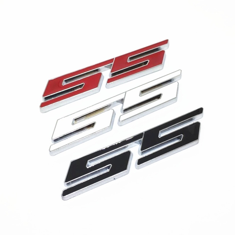 Autocolantes Com O Logotipo 3D Metal Car Stickers SS Emblema De Carta ...