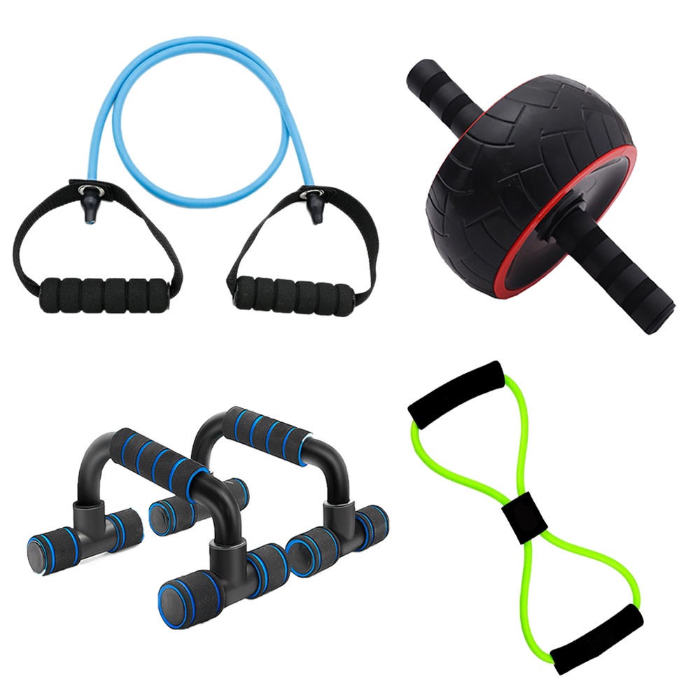 Kit Academia Funcional Completo Fitness Exercicio Em Casa | Shopee Brasil