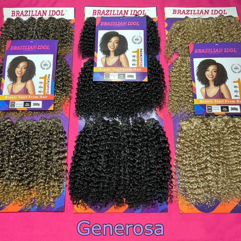 Generosa 40cm - Brazilian Idol - Cabelo ORGÂNICO Cacheado - 300gr ...