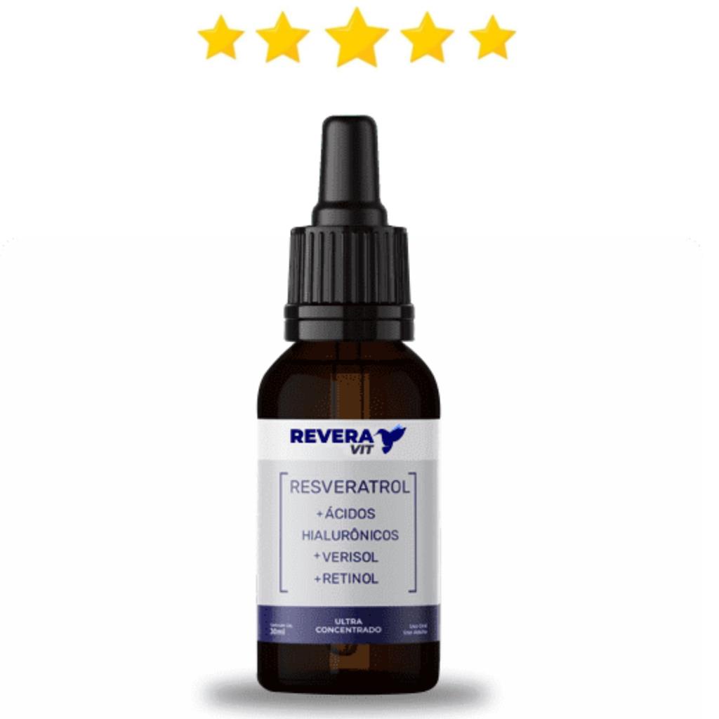 Reveravit - Resveratrol - Acido Hialuronico Verisol Retinol | Shopee Brasil