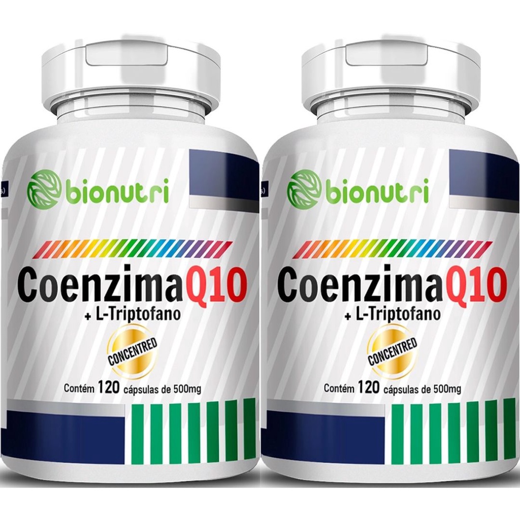 Kit Com 2 Un Coenzima Q10 Ubiquinona 100mg Concentrada 240 Cápsulas ...