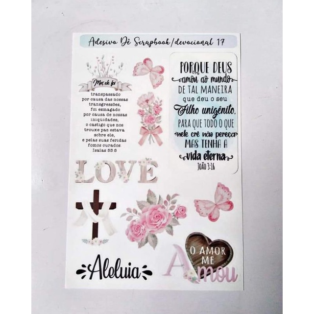 Adesivo Transparente 018 Devocional, para bíblia, agenda, planner ...