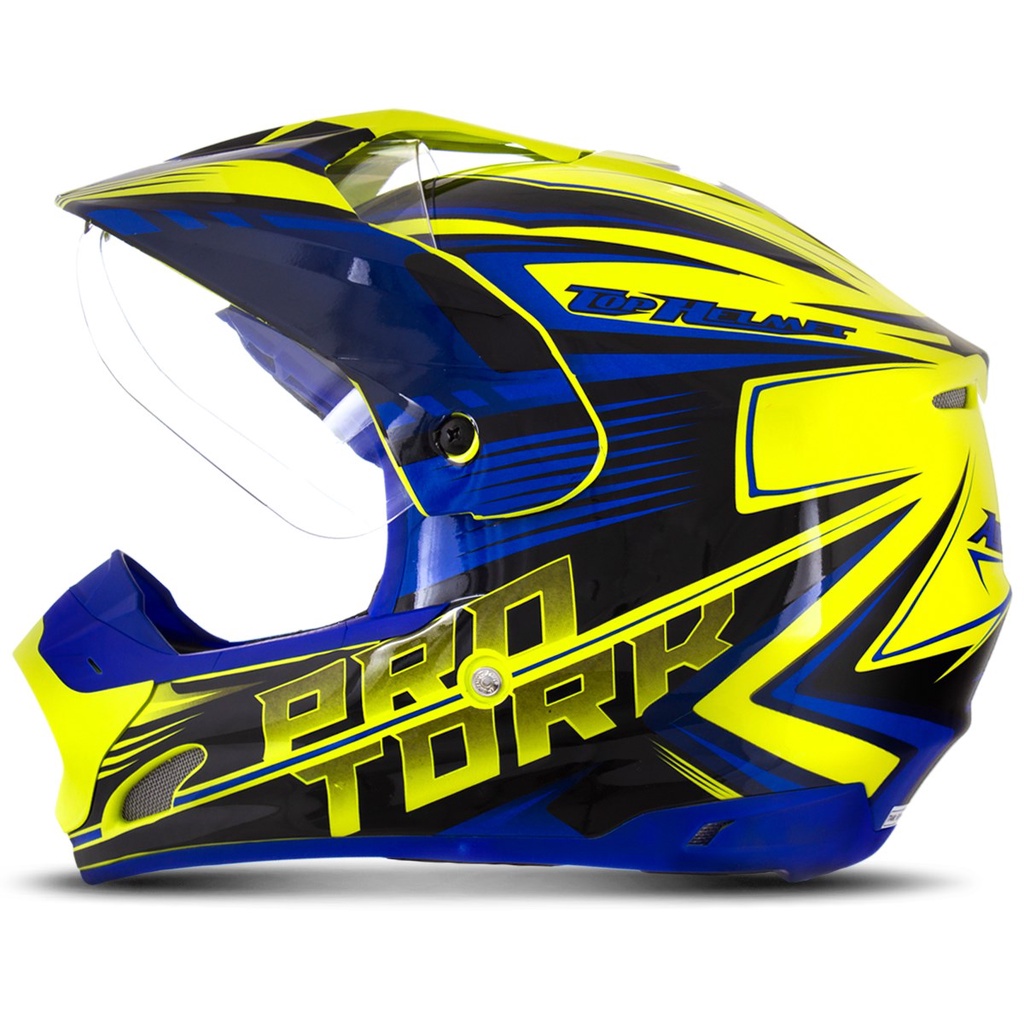 Capacete Para Moto Motocross Enduro Trilha Th1 Vision Adventure Fecho ...
