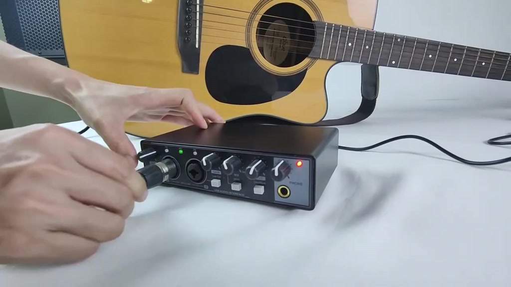 Interface De Áudio Para Gravação De Placa De Som Profissional Portátil ...