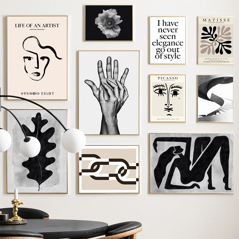 Matisse Picasso Abstrato Pintura Da Lona Arte Parede De Impressão Do Vintage Poster Modern ...