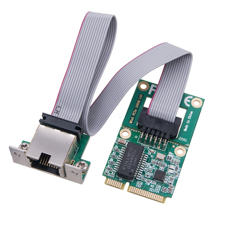 Placa UTAKEE Mini PCI-E 1000Mbps Gigabit Ethernet NIC Adaptador RTL8111F Para Express 10/100 ...