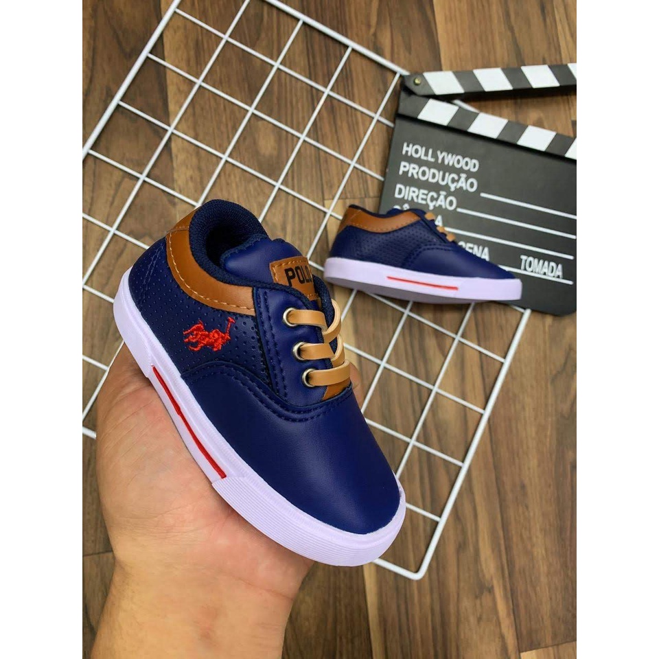 Tênis Pollo Infantil Sapatênis Criança | Shopee Brasil