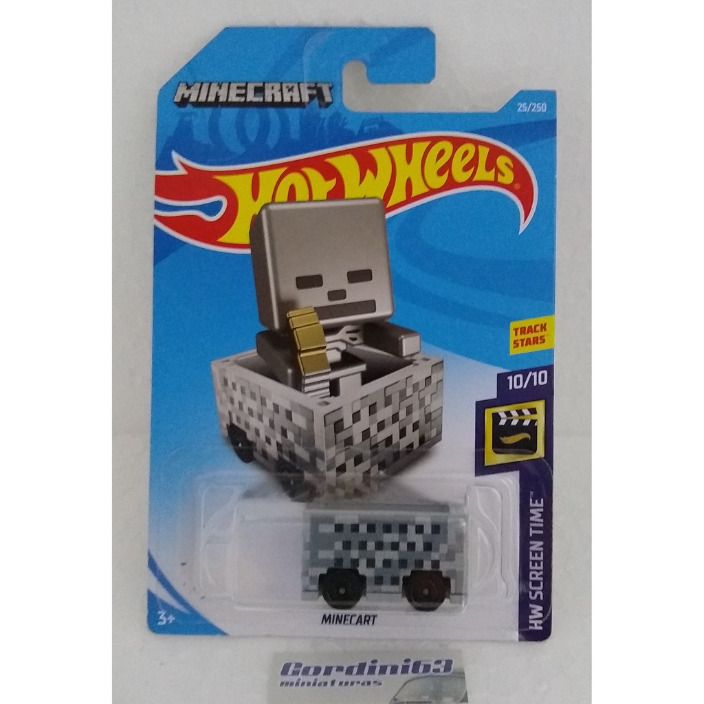 Hot Wheels Minecraft Minecart Track Stars | Shopee Brasil