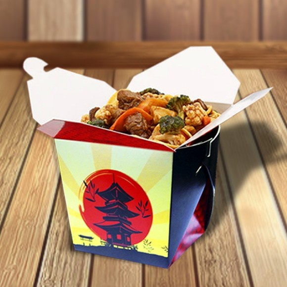 Caixa Embalagem Yakissoba Box 500ml ou 850ml - 50un | Shopee Brasil