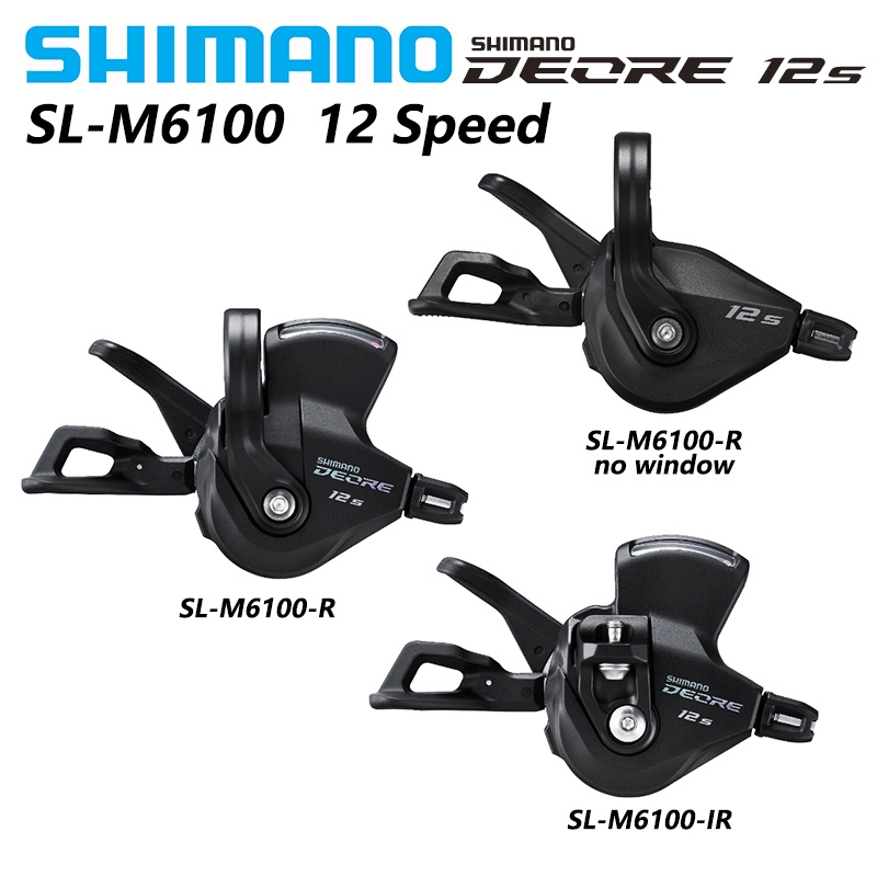 Shimano Deore SL-M6100 12 Velocidades Alavanca De Câmbio E I-SPEC EV Band Original - Escorrega o ...