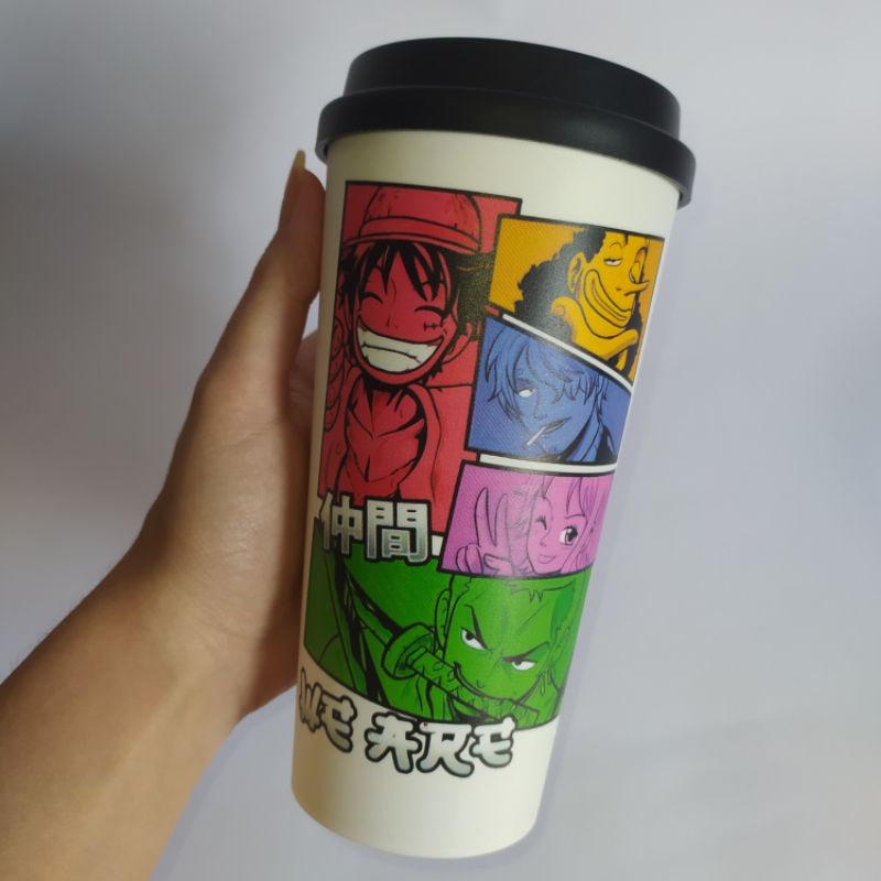 Copo Bucks Café Starbucks 600ml Anime One piece Personagens Bando do ...