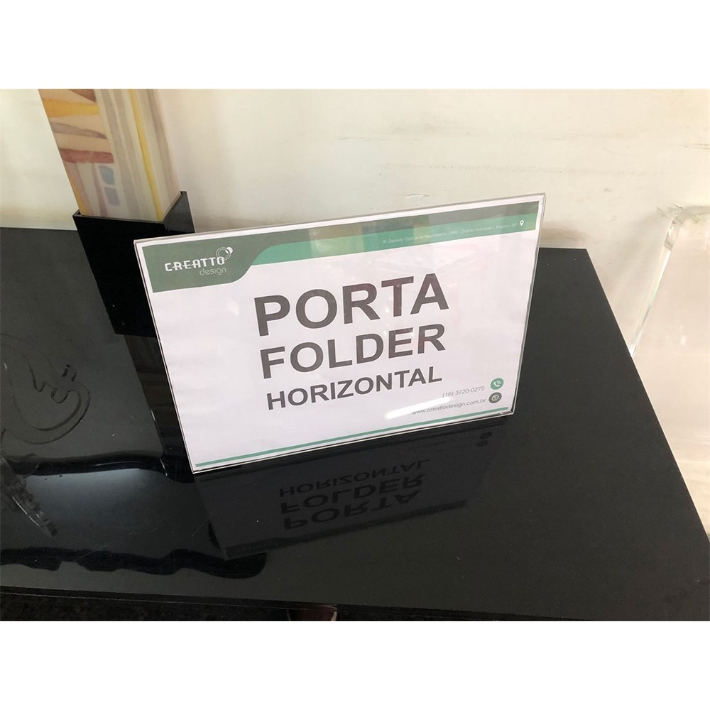 Porta folder horizontal - modelo L - A4 | Shopee Brasil