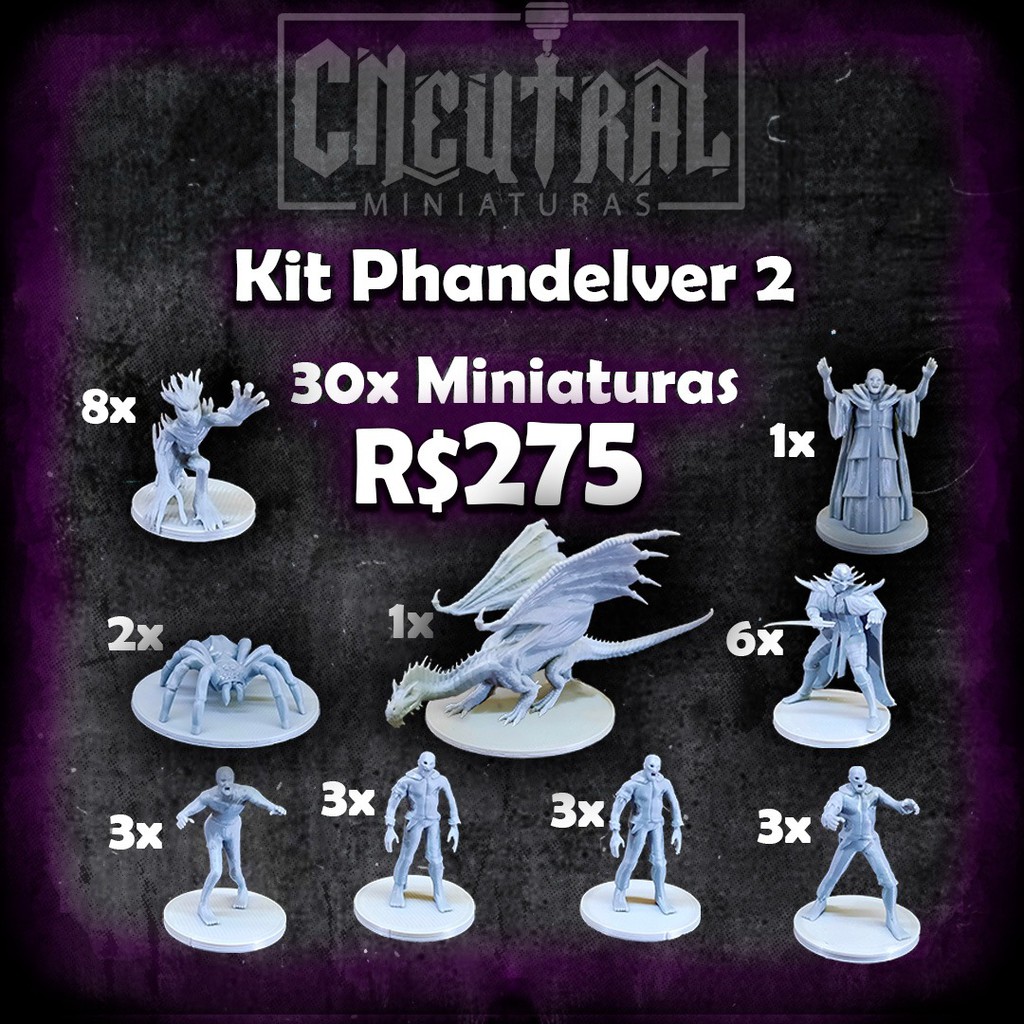 Miniaturas RPG de Mesa Kit Phandelver 2 DnD Dungeons and Dragons ...