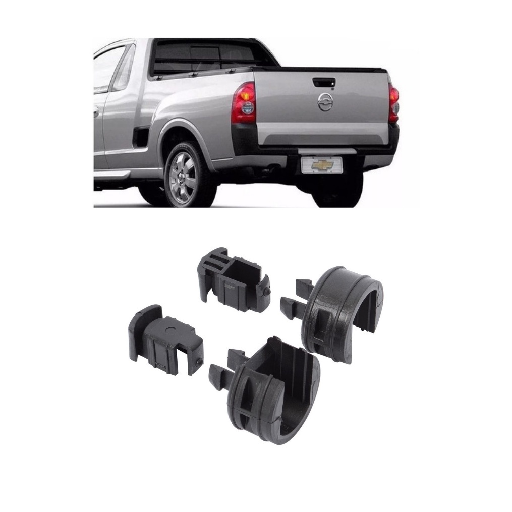 Kit Bucha Reparo Dobradiça Tampa Traseira Gm Montana 2004, 2005, 2006 ...