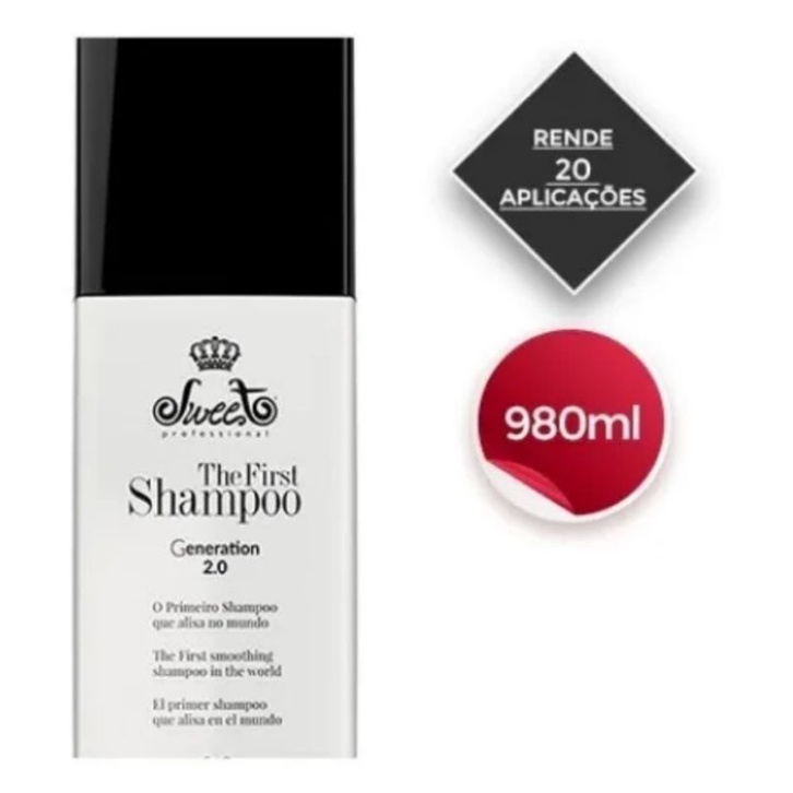 Shampoo Alisante Sweet Hair The First Liso Intenso 980ml - Original ...