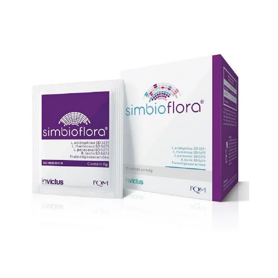 Simbioflora Suplemento Simbiótico 15 Sachês De 6g Cada | Shopee Brasil