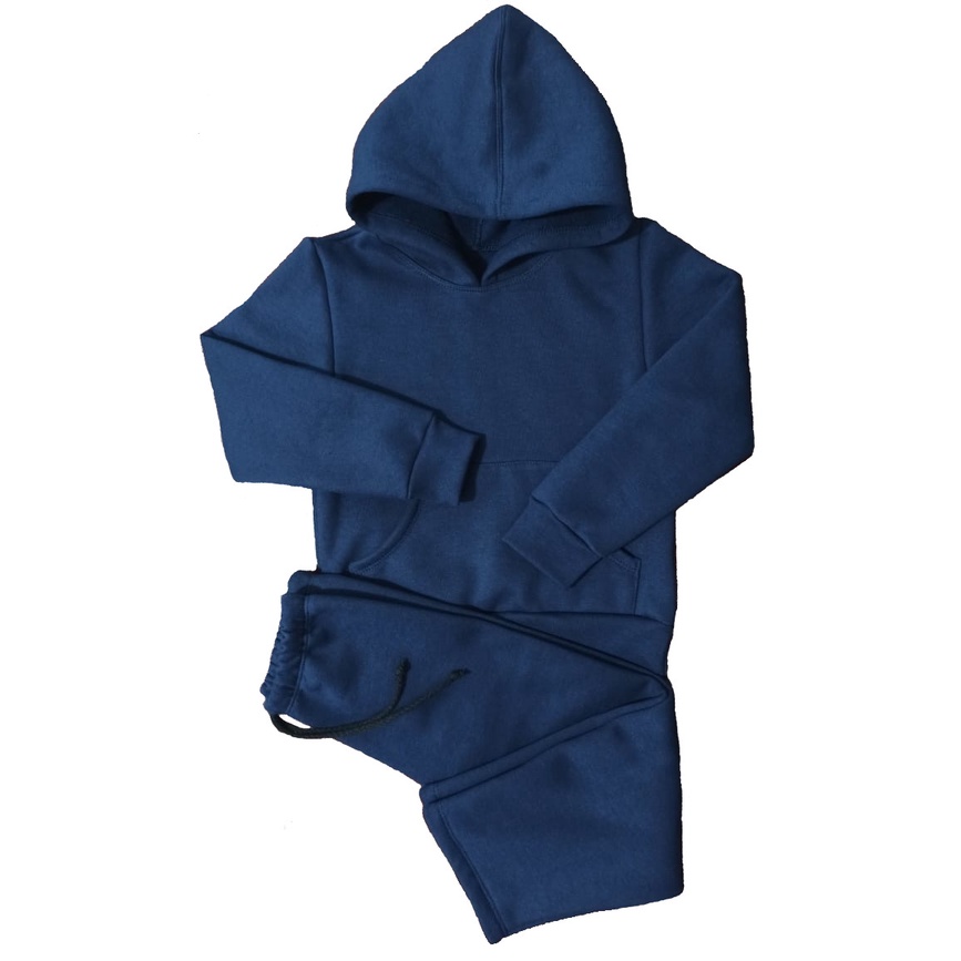 Conjunto de moletom infantil canguru azul marinho 12 a 14 anos | Shopee ...