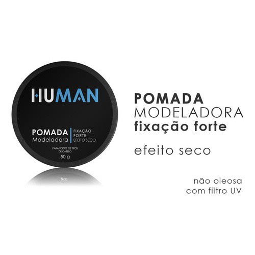Pomada Matte Efeito Seco Forte Human 50g | Shopee Brasil