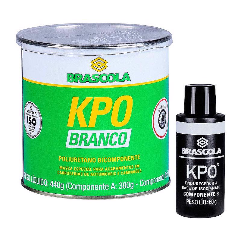 Massa Poliuretano KPO Branco 440g - Brascola | Shopee Brasil