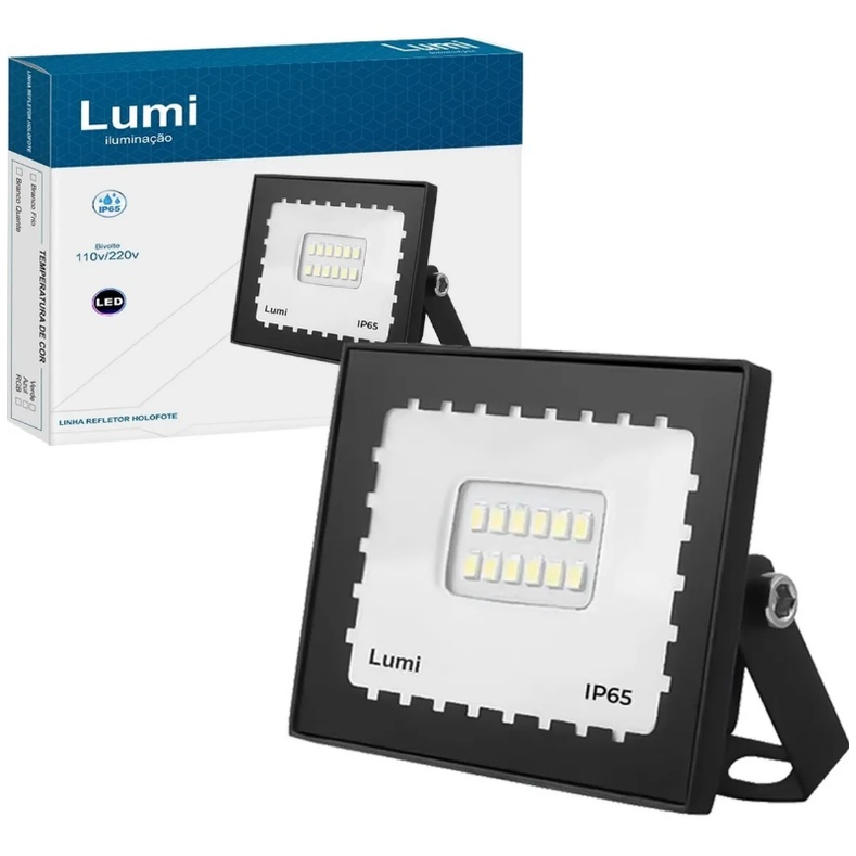 Luminária Refletor Holofote Super Led 30w Ip65 Bivolt Lumi | Shopee Brasil
