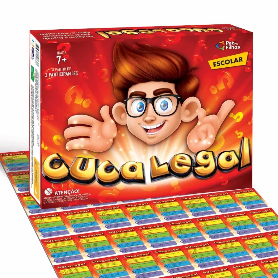 Jogo De Tabuleiro Cuca Legal Escolar - Jogo Educativo Perguntas Da Atualidade - Pais & Filhos ...