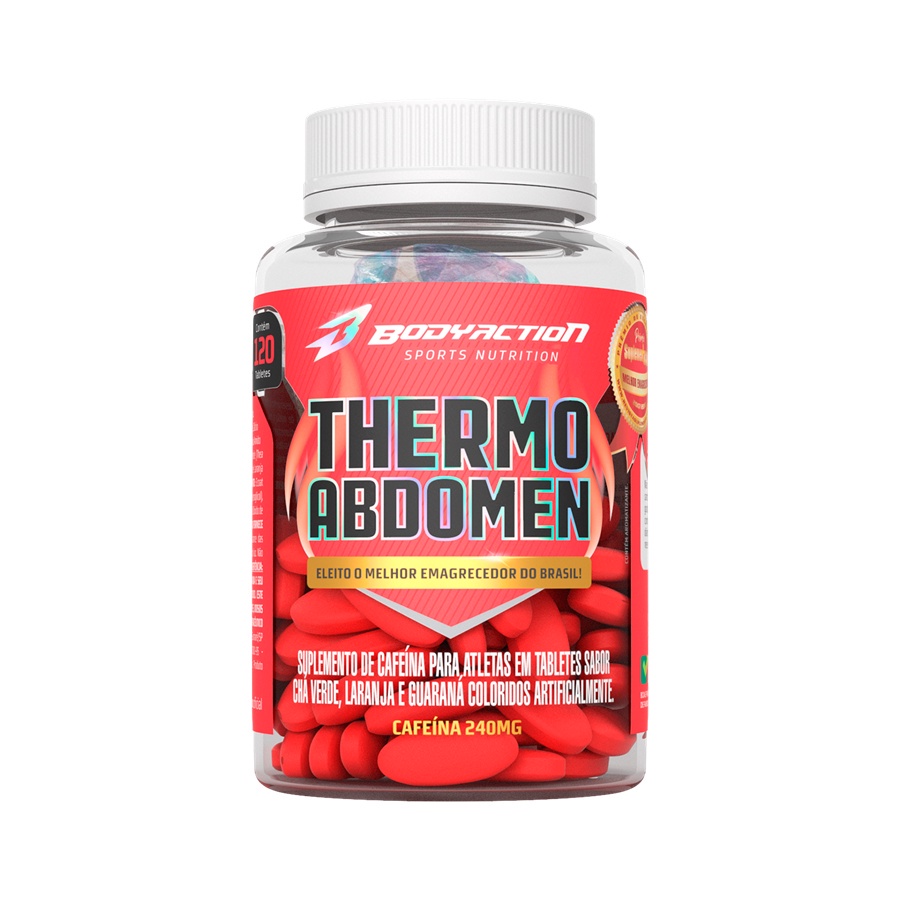 Termogenico Thermo Abdomen 120 Capsulas - Body Action | Shopee Brasil