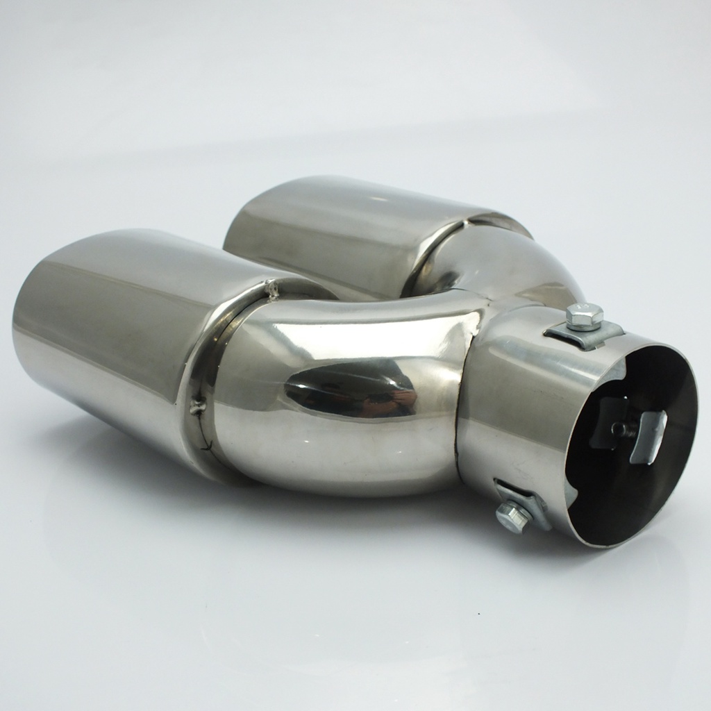 Ponteira Reta Oval Dupla Virolada Inox 3,5 Polegadas | Shopee Brasil