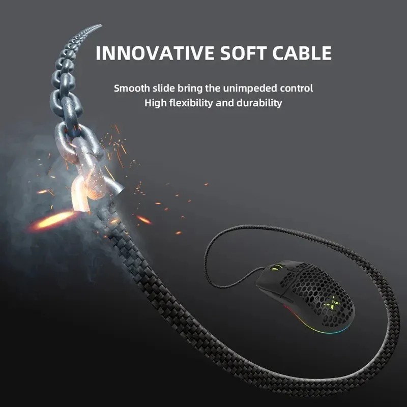 Mouse Gamer Delux M700 Sensor Pmw3389 16000dpi RGB Ultraleve | Shopee ...