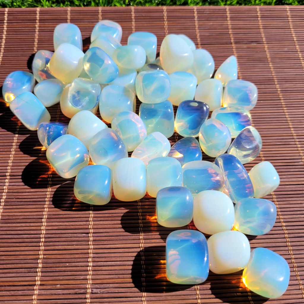 Pedra Da Lua Rolada 250g Semi Preciosas | Shopee Brasil