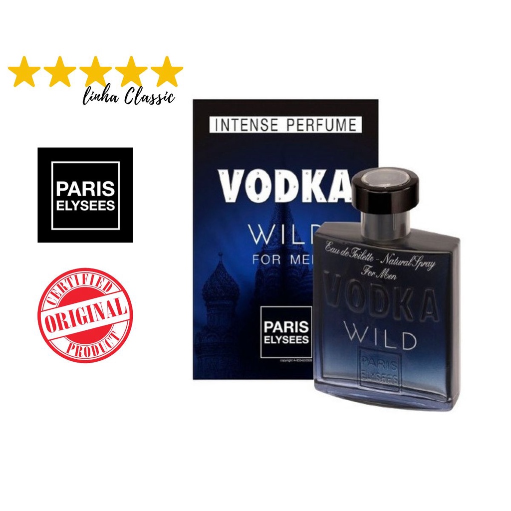 Perfume Vodka Wild Paris Elysees 100ML Original | Shopee Brasil