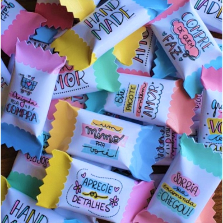 25 Balinhas Personalizadas Mimo ao Cliente | Shopee Brasil