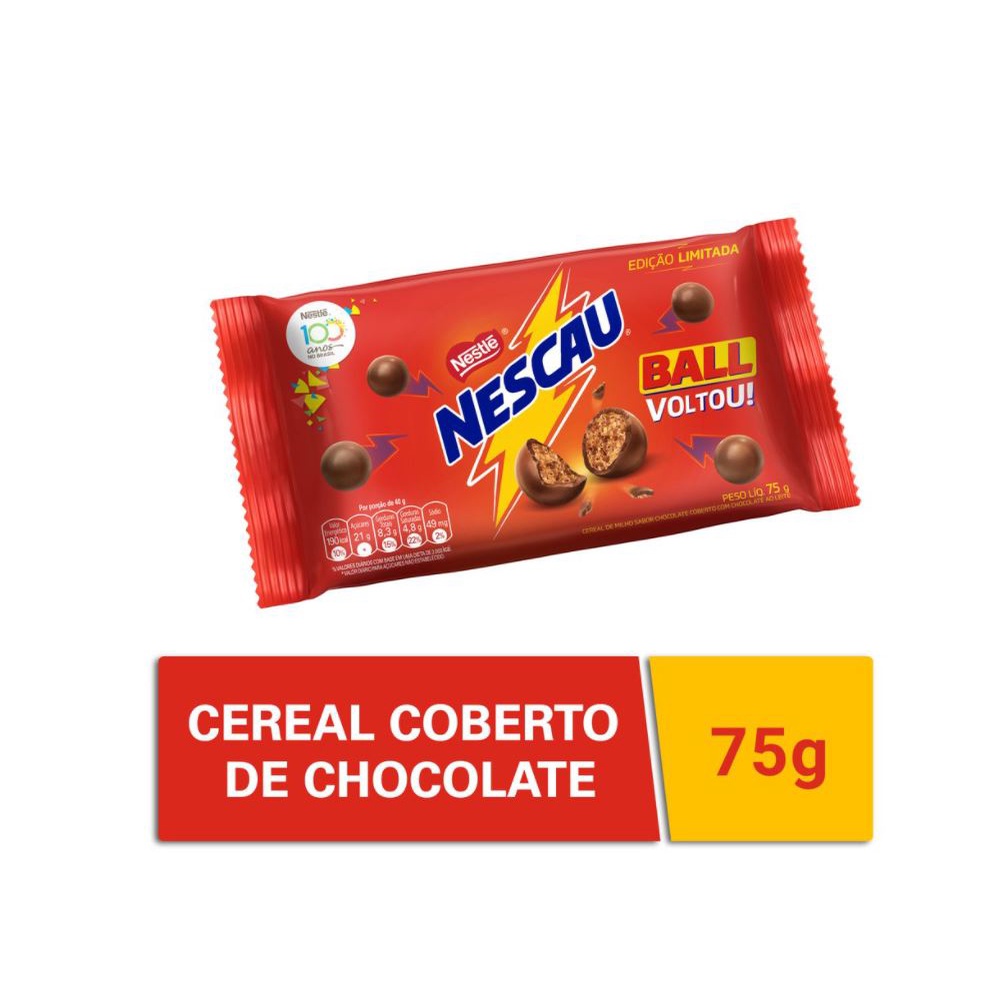 Nescau Ball Chocolate 75g | Shopee Brasil