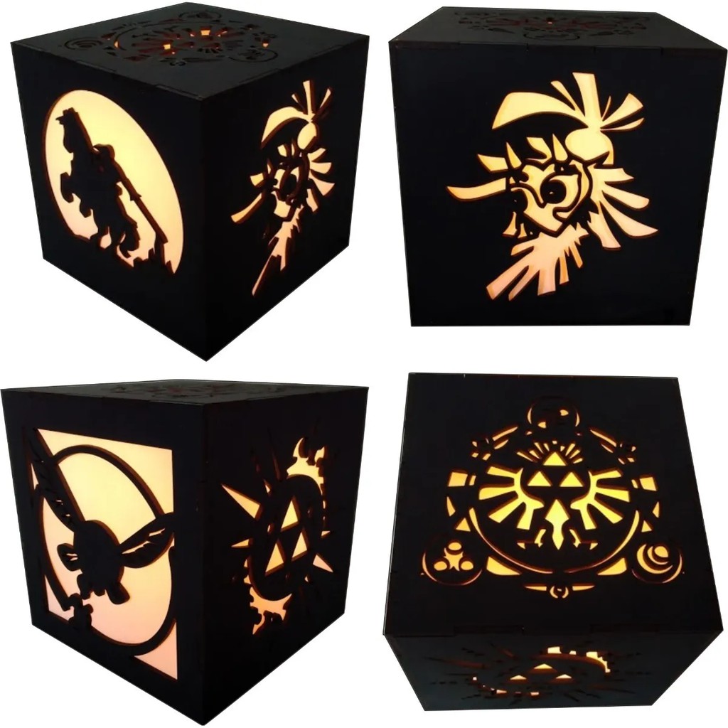 Luminaria Abajur Zelda em MDF Artesanal De Mesa Decorativa Geek Gamer ...