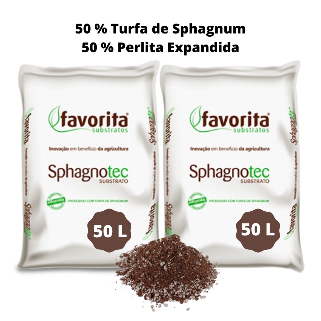 Substrato Inerte 50 % Perlita + 50% Turfa De Sphagnum 100 L | Shopee Brasil